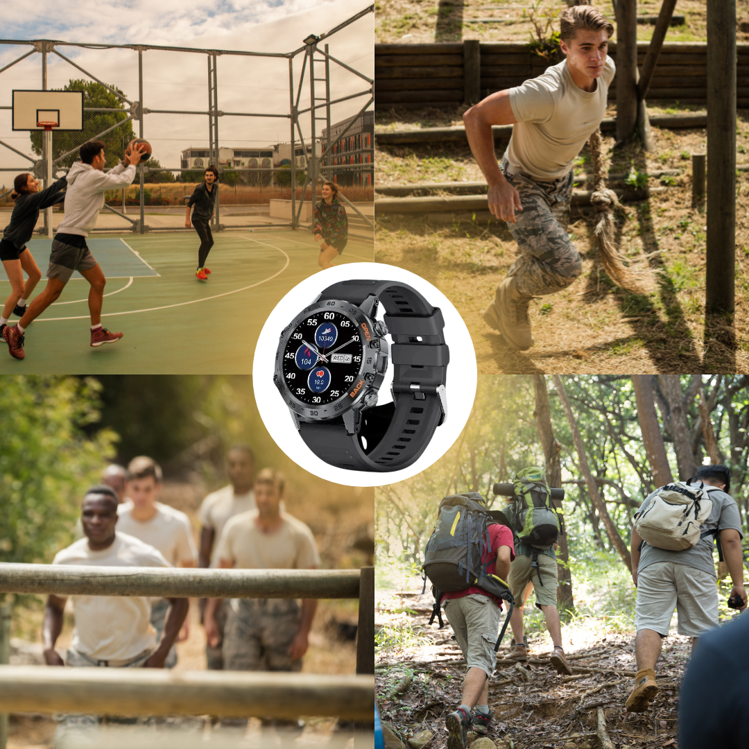 Herre Smartwatch Med GPS Navigation Til Fitness Og Udendørs Aktivitete ...